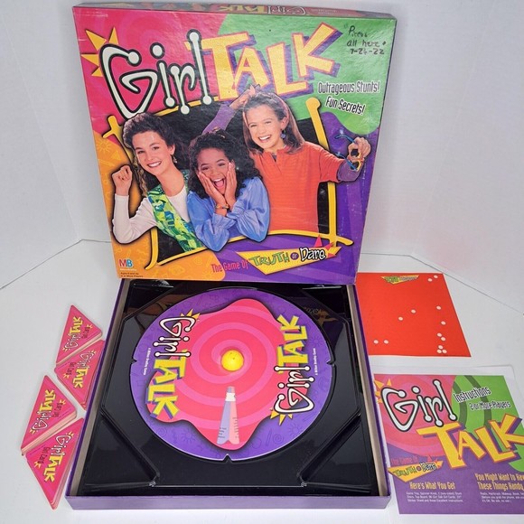 Milton Bradley | Toys | Vintage 995 Girl Talk Board Game Of Truth Or ...